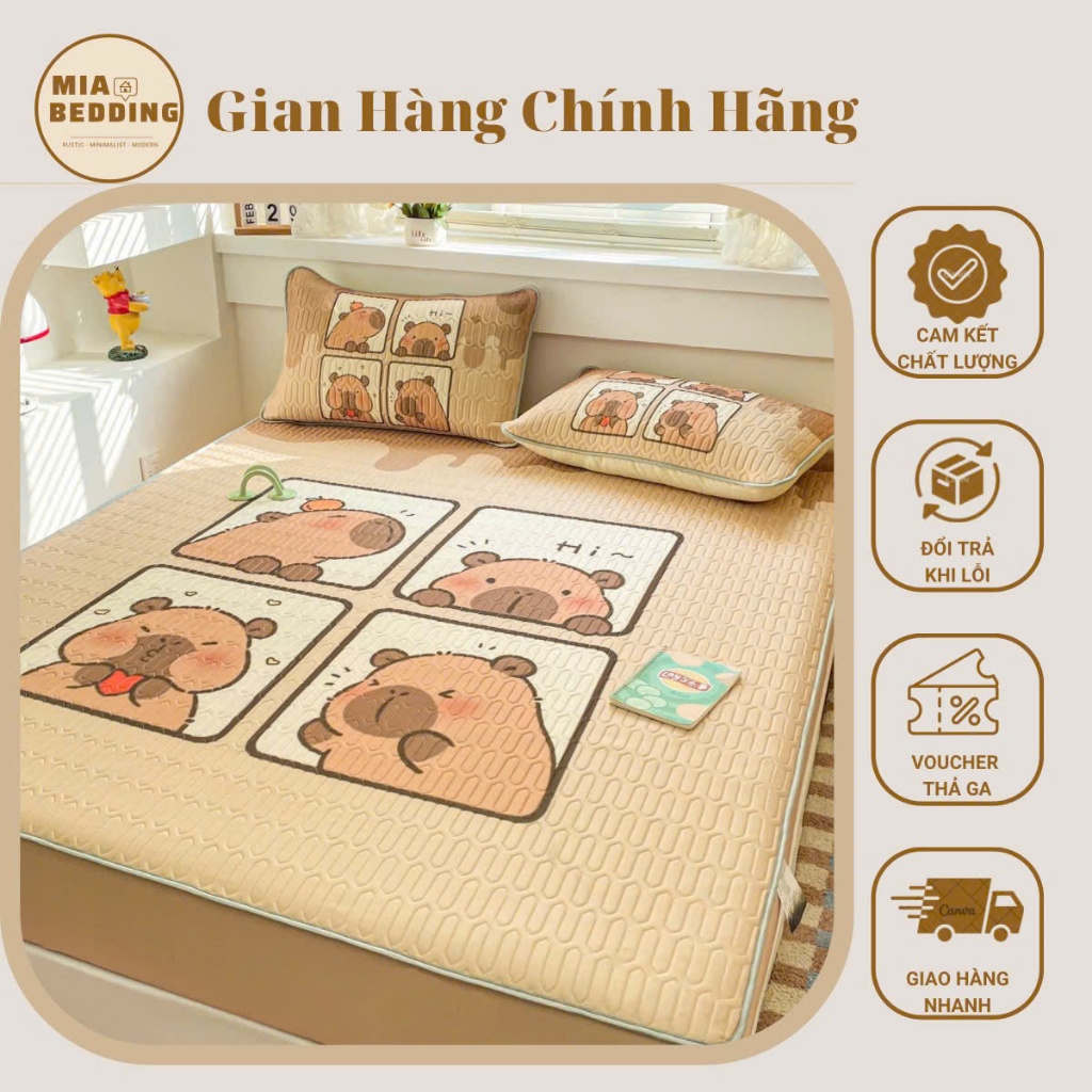 5d Non-Latex Rubber Air Conditioning Mat Set Covered with Thick, Soft ...