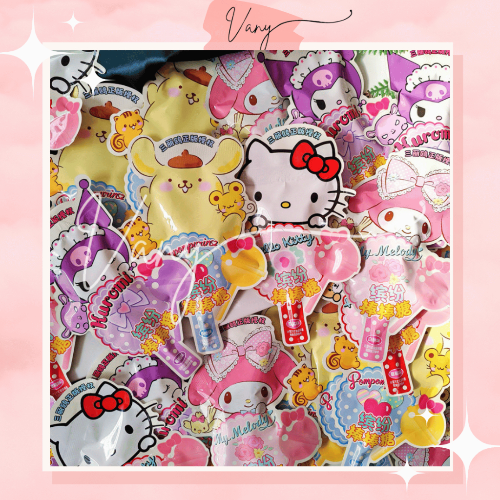 [Odd 1 piece] Sanrio Characters Fruit Milk Big Lollipop New New 2025 ...