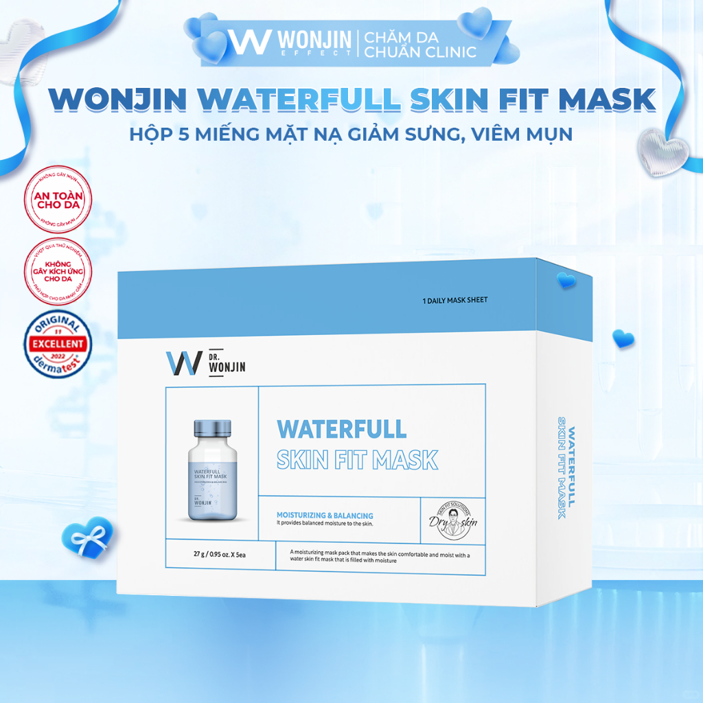 Wonjin Waterfull Skin Fit Mask 27g [1 Box of 5 Masks] | Shopee Malaysia