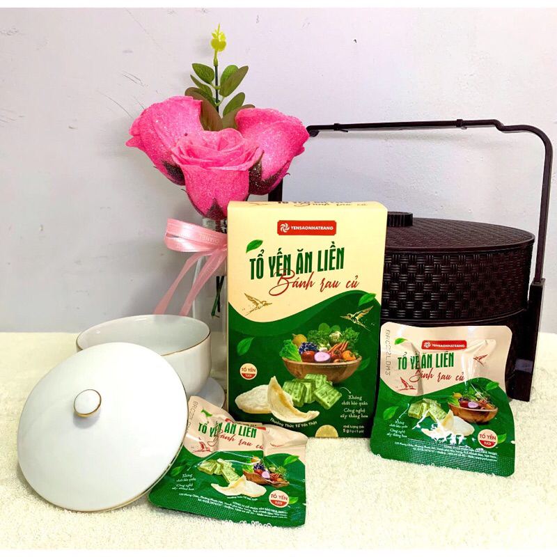 Instant bird's nest - Vegetable cake - Box of 5 packs (1g x 5 packs ...