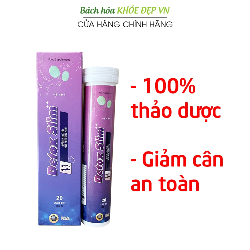 Detox Slim weight loss effervescent helps dieters reduce appetite, metabolize fat, and prevent ...