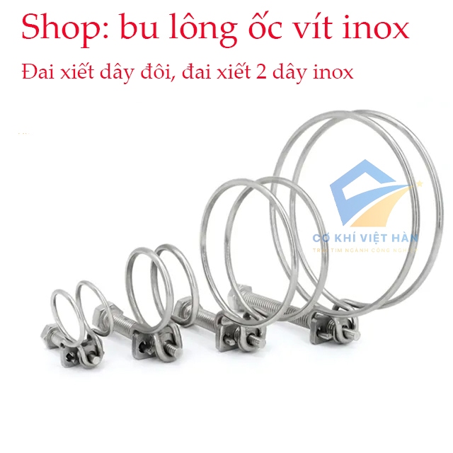 304 stainless steel double wire fastener size A10 - A65, Stainless ...