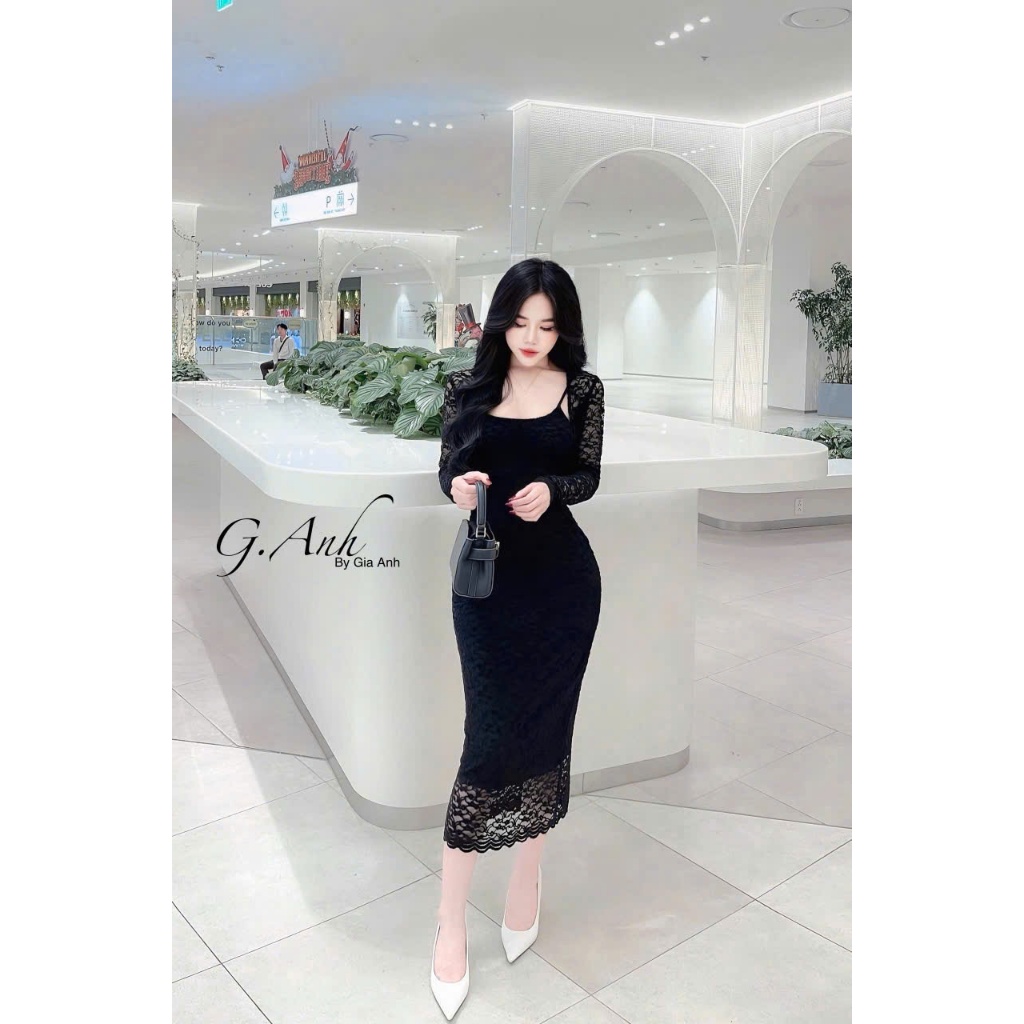 Hot girl bodycon dress, over-the-knee two-strap dress with high-quality ...