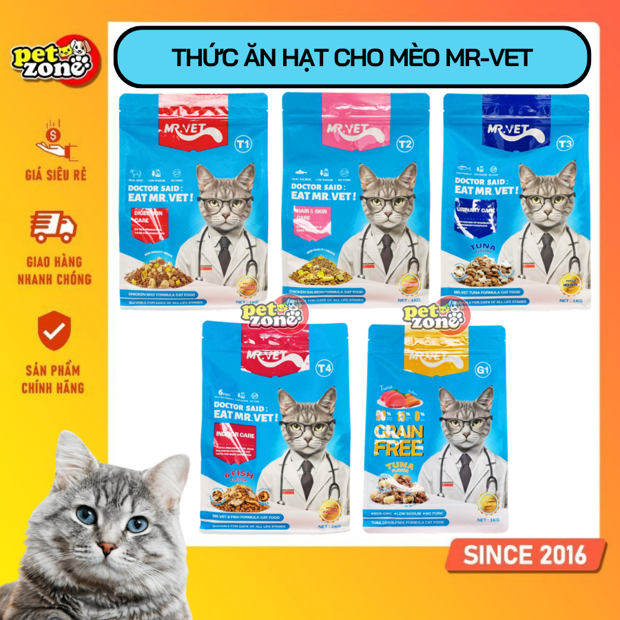 Mr.vet meat-filled, protein-rich grain food 300g - 1Kg (Distant Date ...