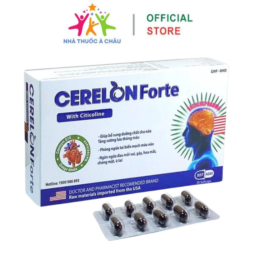 Cerelon FORTE With Citicolin Enhances blood circulation to the brain to ...