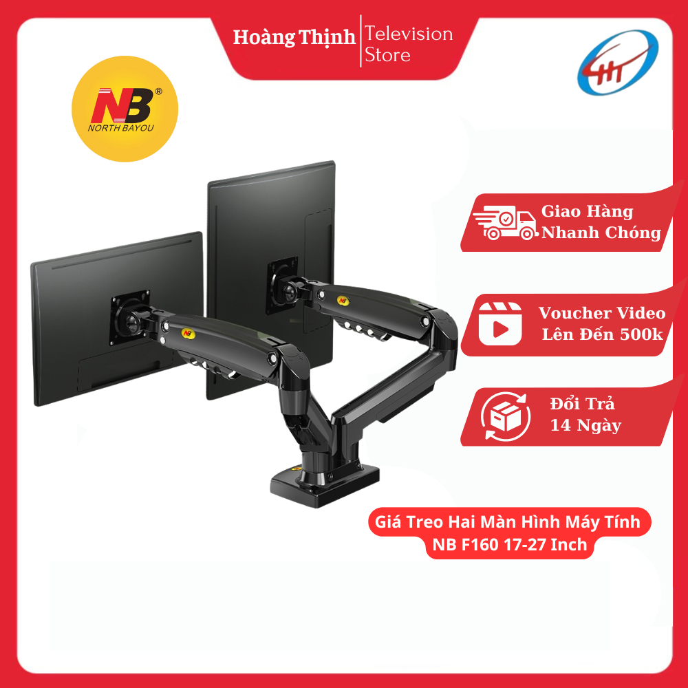 North Bayou F160 17-27 Inch Dual Computer Monitor Mount - Genuine ...