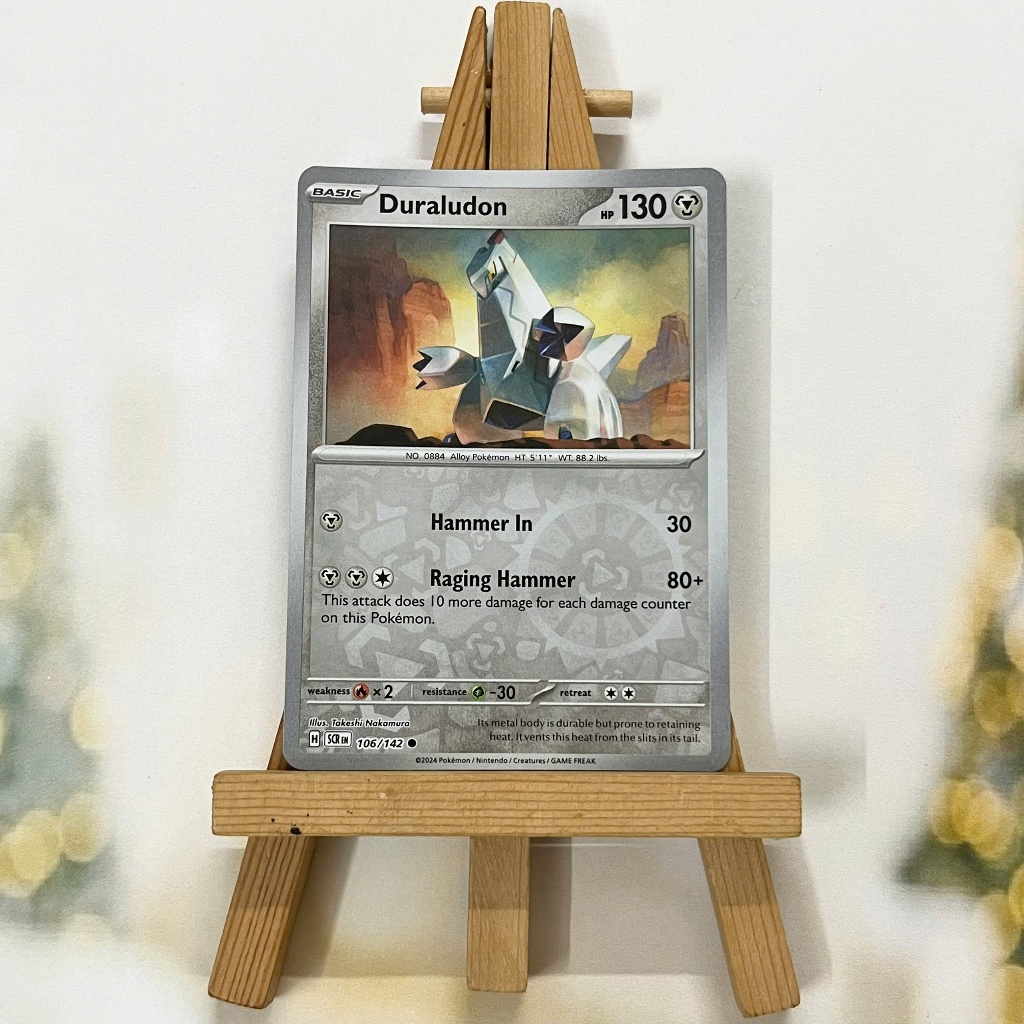 Pokemon Duraludon 106/142 Picture Card - Genuine English Stellar Crown ...