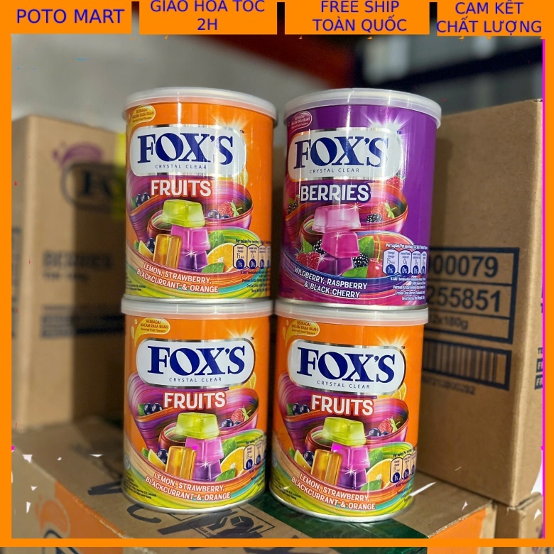Fox Fruit Candy box 180g (3 types) | Shopee Malaysia