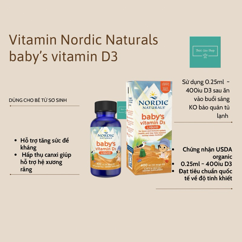 (HSD 2026 - ndia USA) NORDIC vitamin D3 supplement syrup 22.5ml helps ...