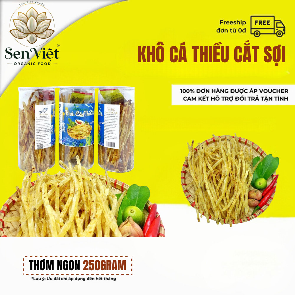 1KG Dried Thieu Fish Cut into Strings - Premium SnackPiece, the More ...