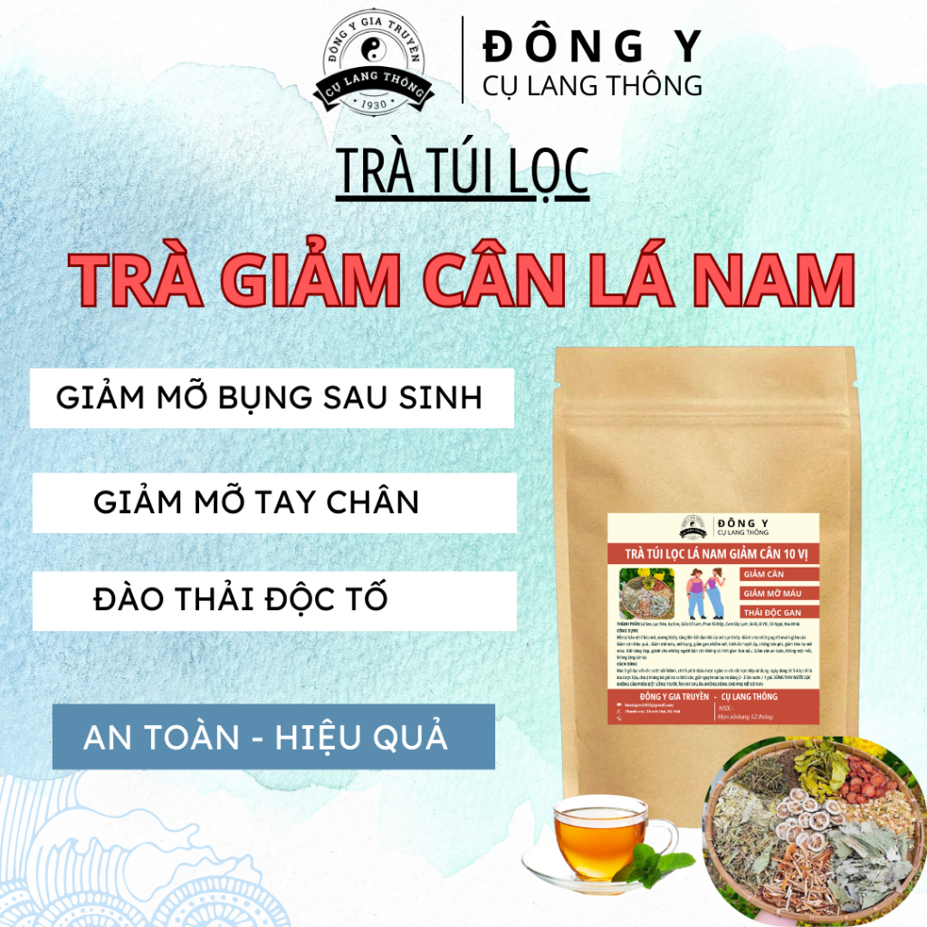 10-flavored weight loss tea - Ong Cat - southern leaves, effective ...