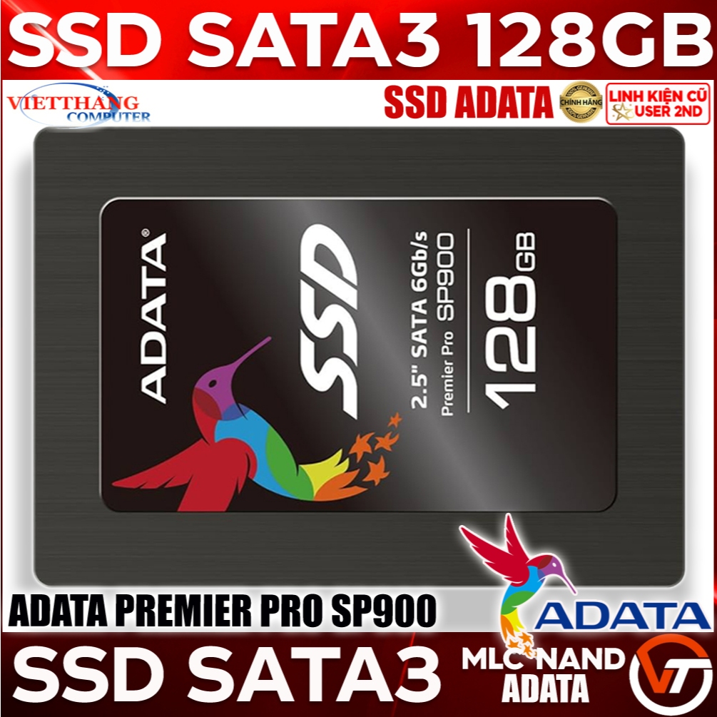 Adata Premier Pro SP900 128GB SATA3 Nand MLC SSD hard drive, extremely durable, Good used (Old ...