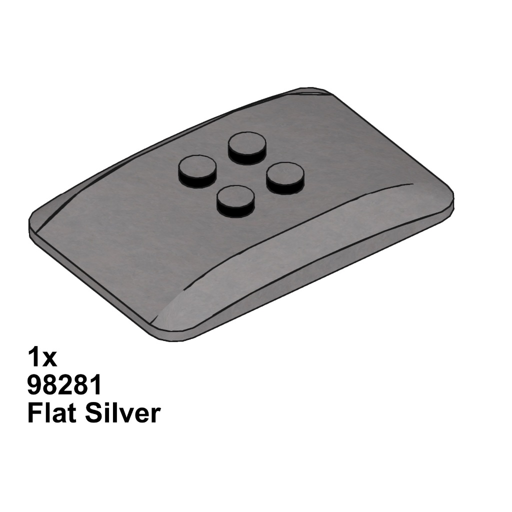 Combo 1 Moc Accessory Code 98281 (Light Gray) | Shopee Malaysia