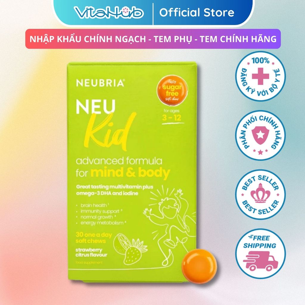 Neubria Multivitamin for children in candy form Neu Kid Multivitamin ...
