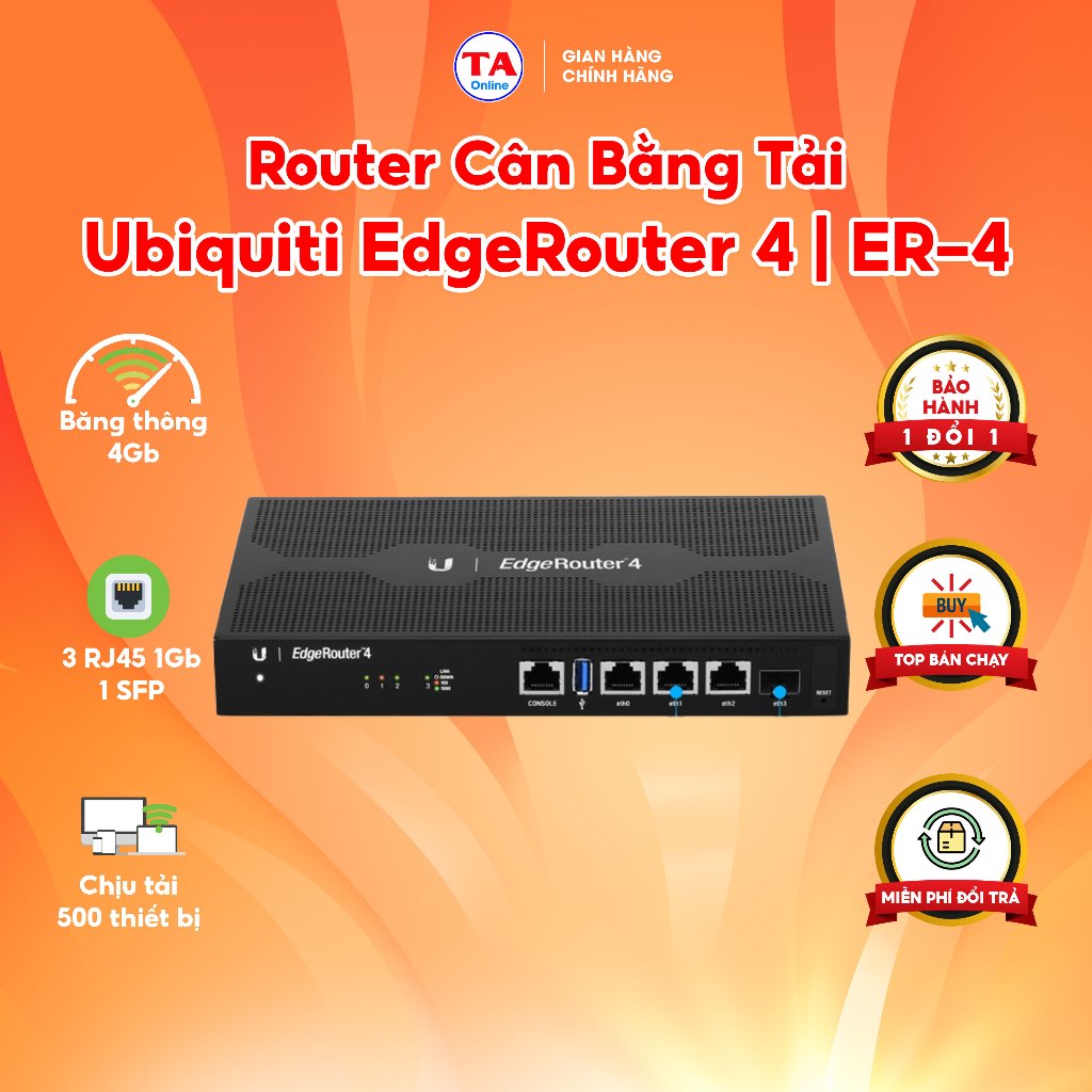 Ubiquiti EdgeRouter 4 Router and Conveyor Scale - Supports 500 users at ...