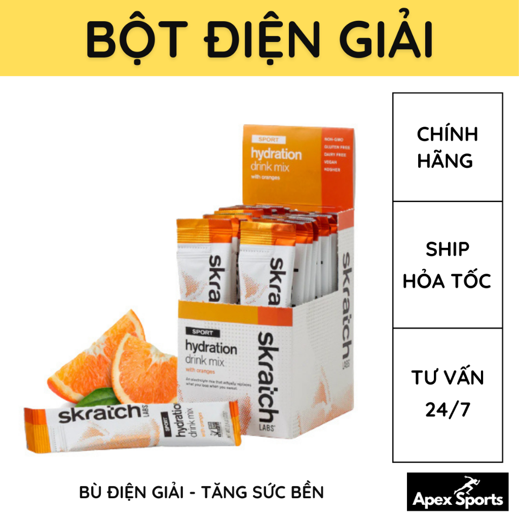 Skratch electrolyte powder 22g pack for rehydration, mineral and ...