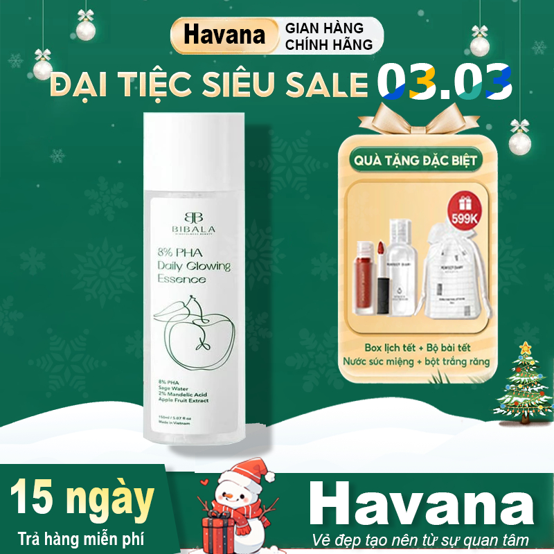 Pha BIBALA 8% Daily Glowing Essence Brightening, TBC Remover, Anti-Acne Skin 150ml | Shopee Malaysia
