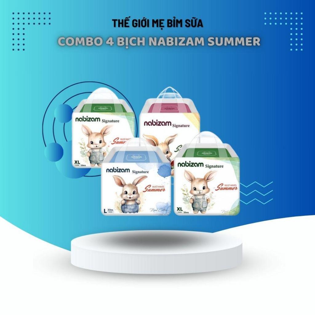 [Livestream] Combo of 4 bags of NABIZAM Signature Summer diapers, soft ...