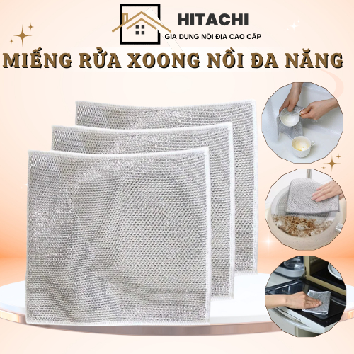 Multi-purpose Pot and Dish Washing Mesh, Safe Non-Scratch Microfiber ...
