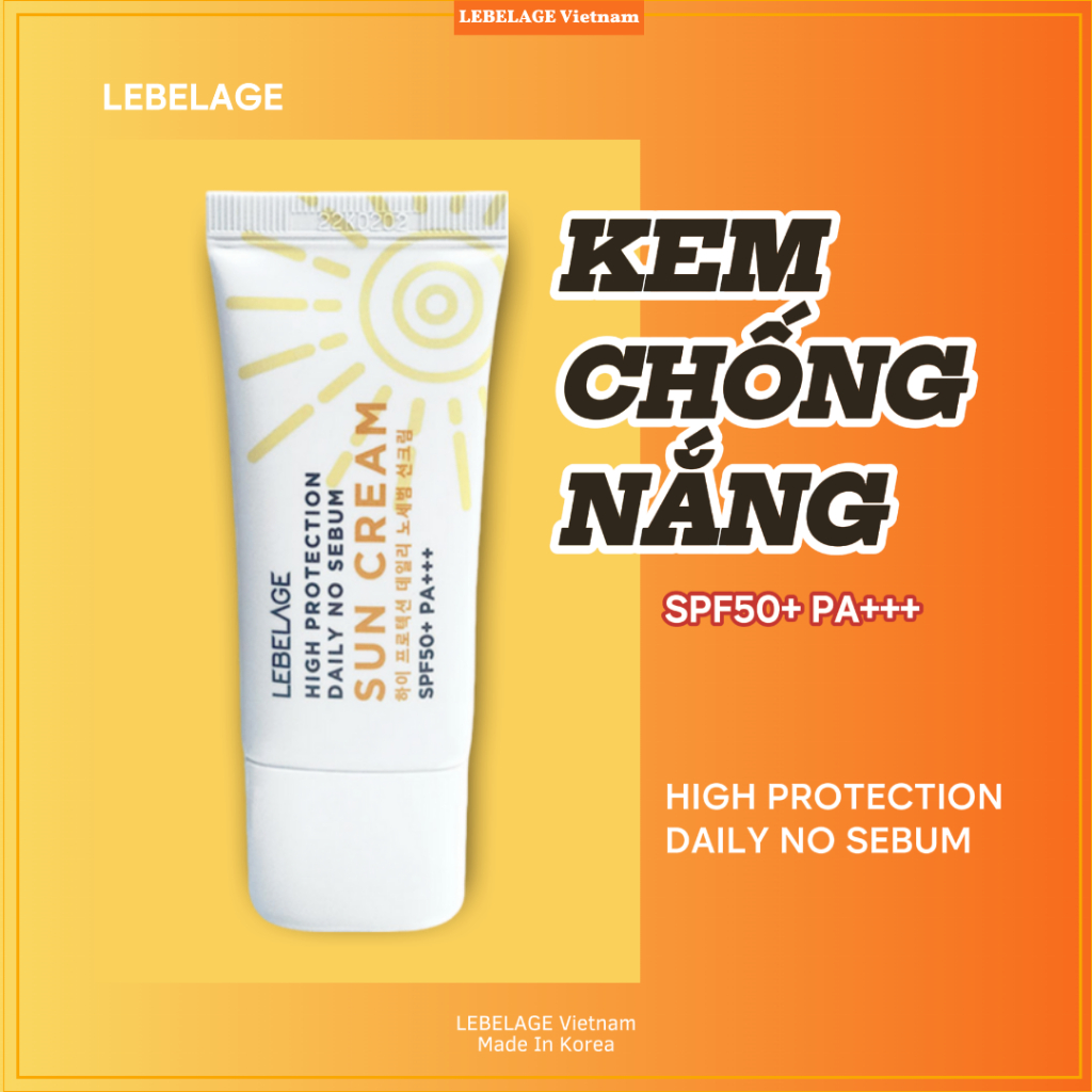 High Protection SunCream Daily No Sebum Lebelage SPF50+ PA+++ 30ml ...