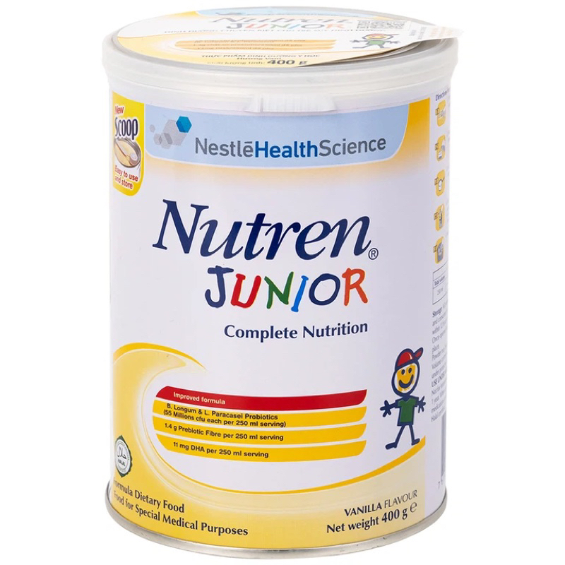 Nutren Junior powdered milk 400g - Genuine specialized nutrition for ...