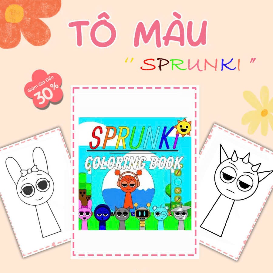 50 Coloring Pages for Children Sprunki Baby Three Kuromi Labubu ...
