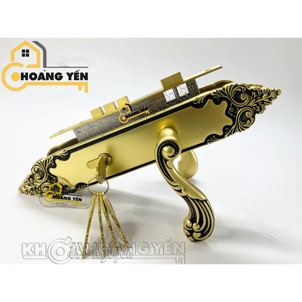 Brass wooden door lock, FS K10 main door lock, lever door lock, brass ...