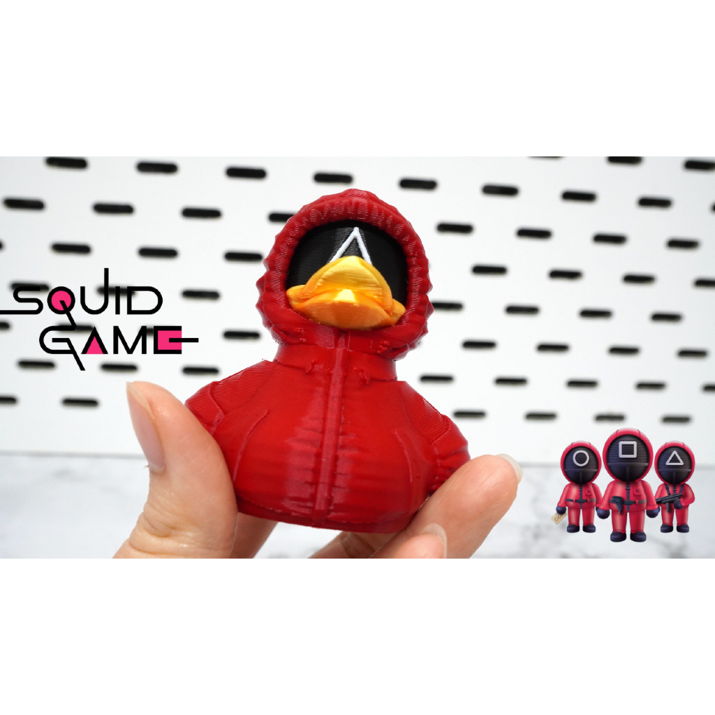 Creative model of duck-shaped square, round, and triangle guards ...