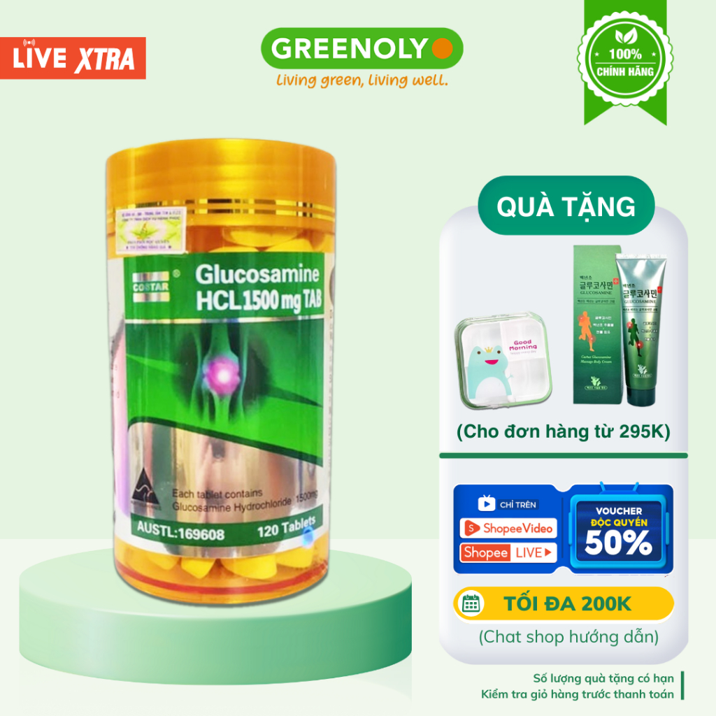 Glucosamine HCL 1500mg Costar Pills to Support Bones and Joints ...