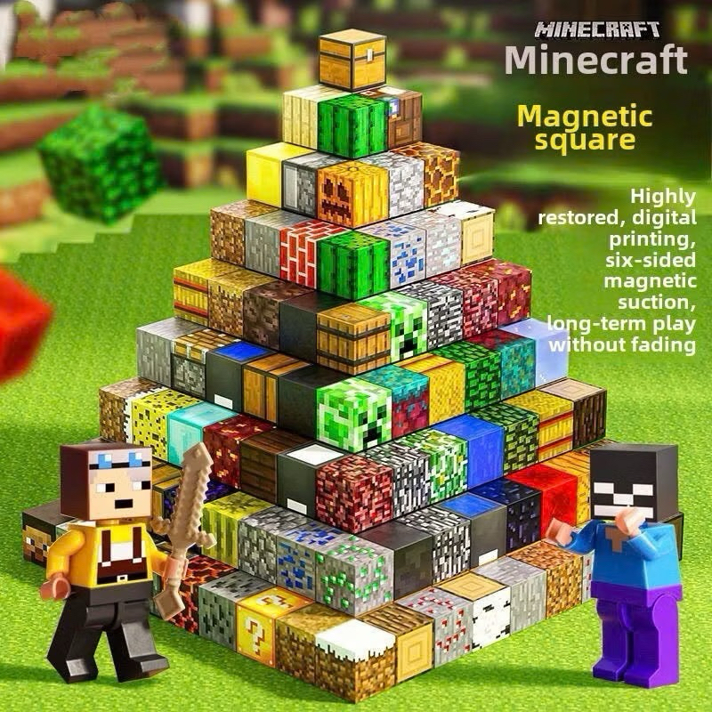 (25 Pieces) minecraft magnets included with characters for kids ...
