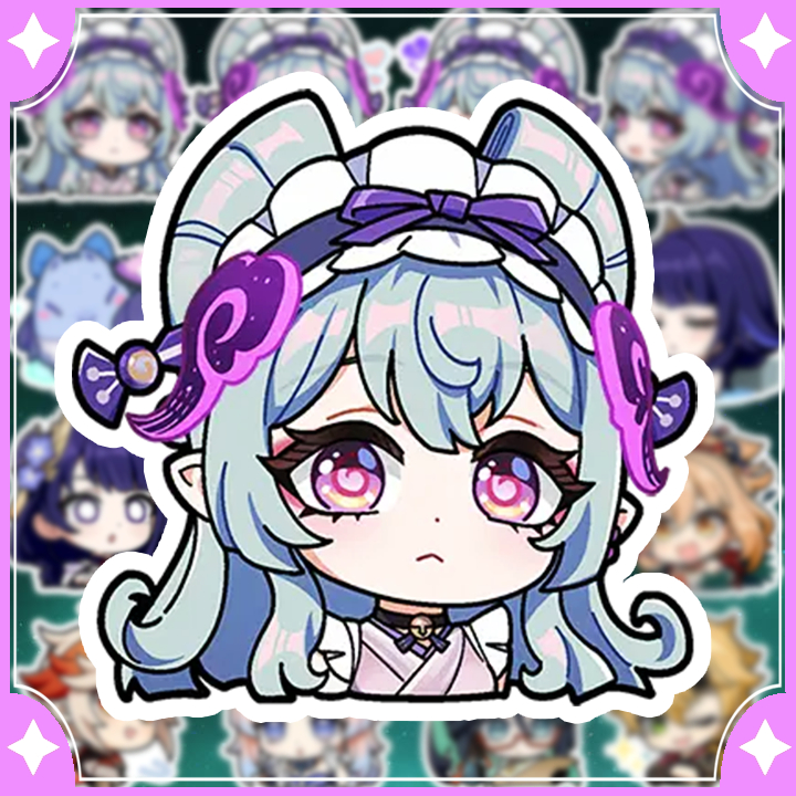 [Genshin Impact] Sticker Mizuki Yumemizuki, Raiden Shogun, Yae Miko and ...