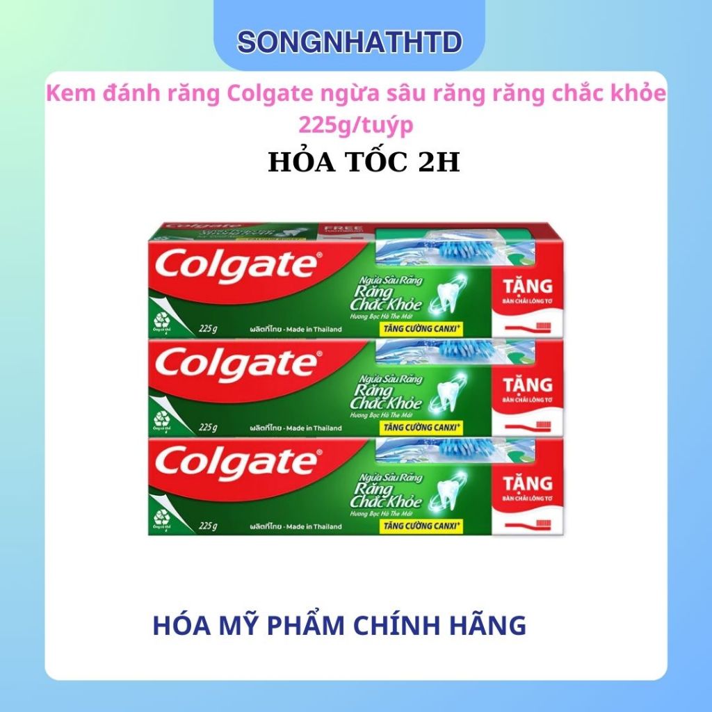Colgate toothpaste prevents cavities, strong teeth 225g/tube [FREE ...