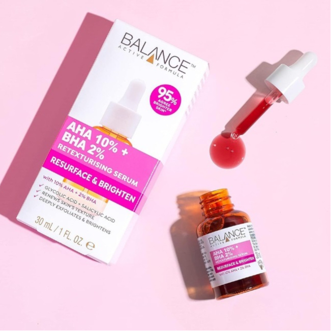Balance Active Formula AHA 10% + BHA 2% Skin Regenerating and Brightening Serum [Genuine ...