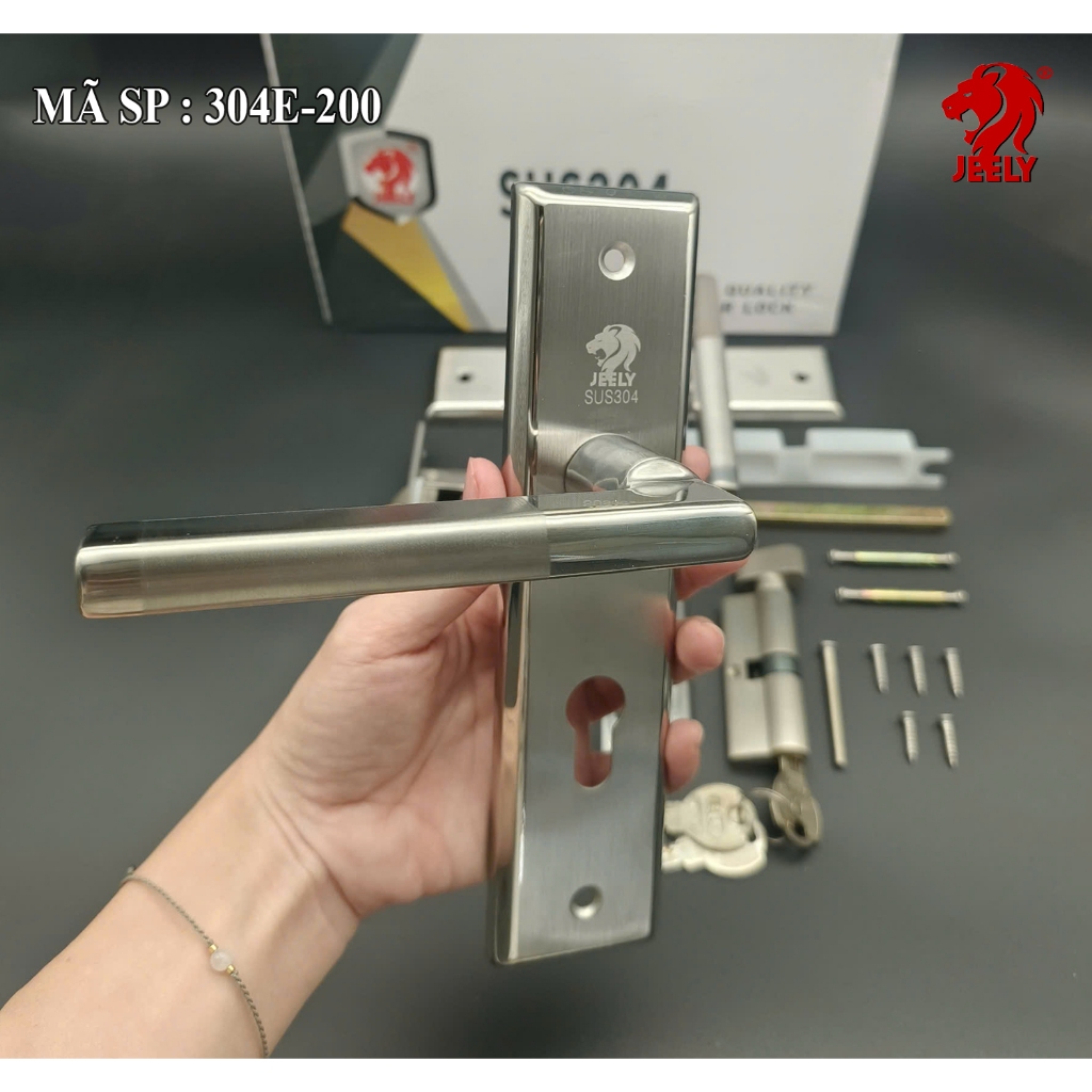 [NEW Model 304E] JEELY Stainless Steel SUS304 Lever Handle Lock - 2 ...