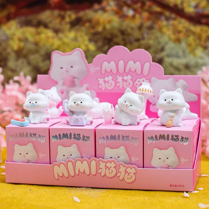 Mimi BINKBOX BLIND BOX- Random MEO Cute Study Desk Decoration | Shopee ...