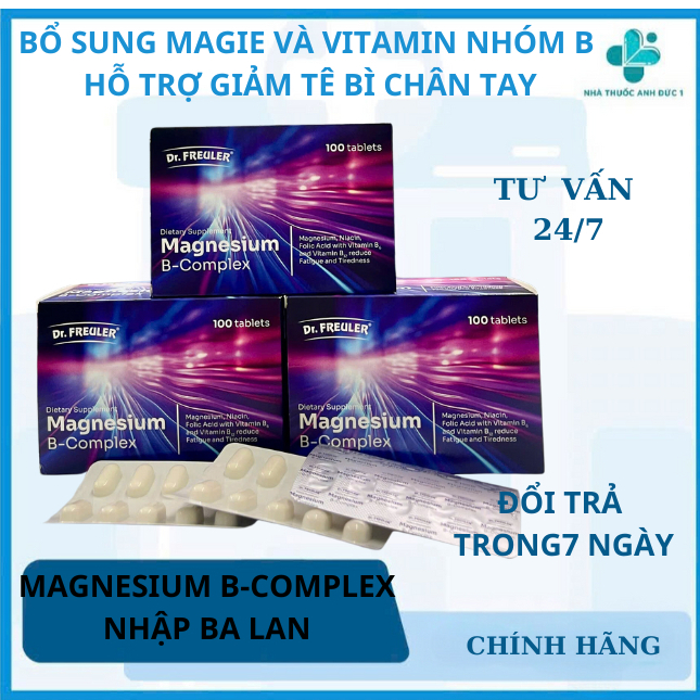 Magnesium B-Complex Imported from Poland, Supports Reducing Numbness in ...