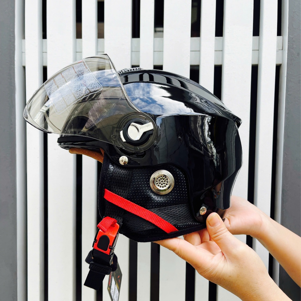 NAPOLI N011 NEW 1/2 Head Helmet with Goggles and Main Ear Covers for 12 ...