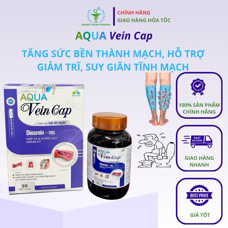Aqua Vein Cap=> solution to increase vascular wall strength and reduce ...