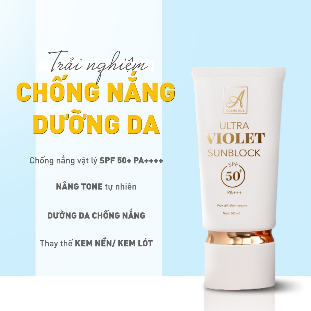 A Cosmetics Ultra Violet Sunblock Sunscreen 50g | Shopee Malaysia
