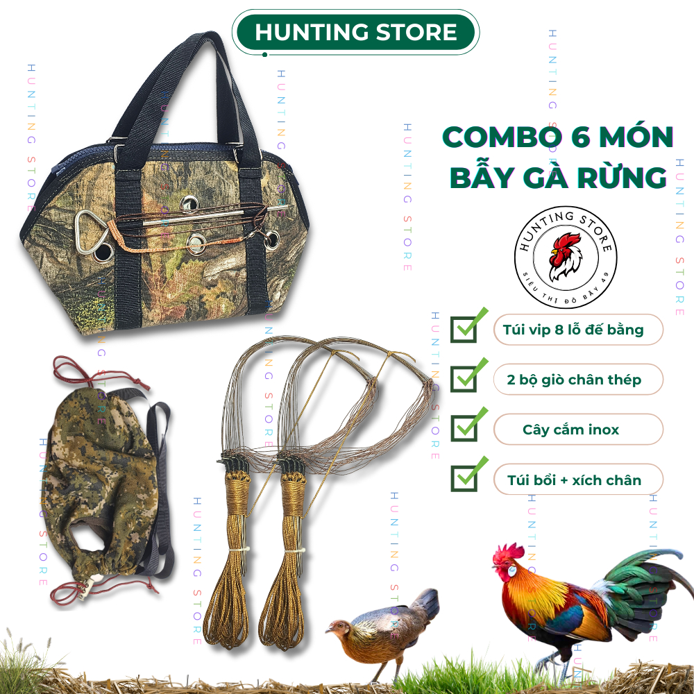 Set of 6 Vip bait bag wild chicken trapPiece (chicken trotters, bait ...