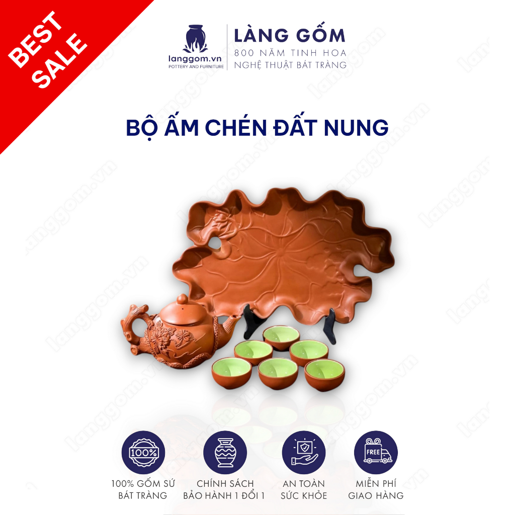 SA Bat Trang purple tea set - Pottery Village - Collection | Shopee ...