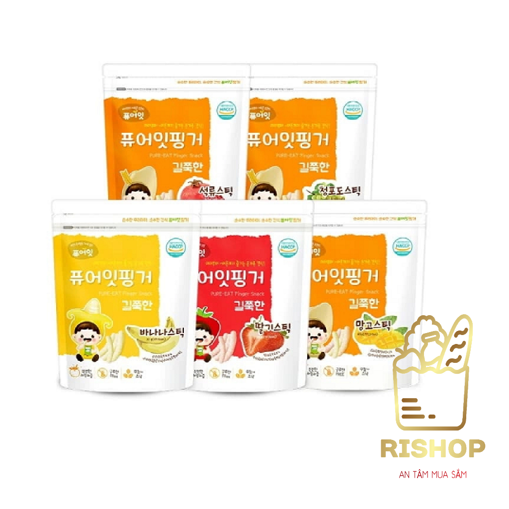 [Weaning] Pure Eat Korean Organic Rice Cake Sticks From 9m 30g Pack ...
