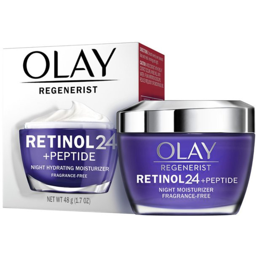 Olay Regenerist Retinol 24 + Peptide Night Moisturizer 48g - Individual ...