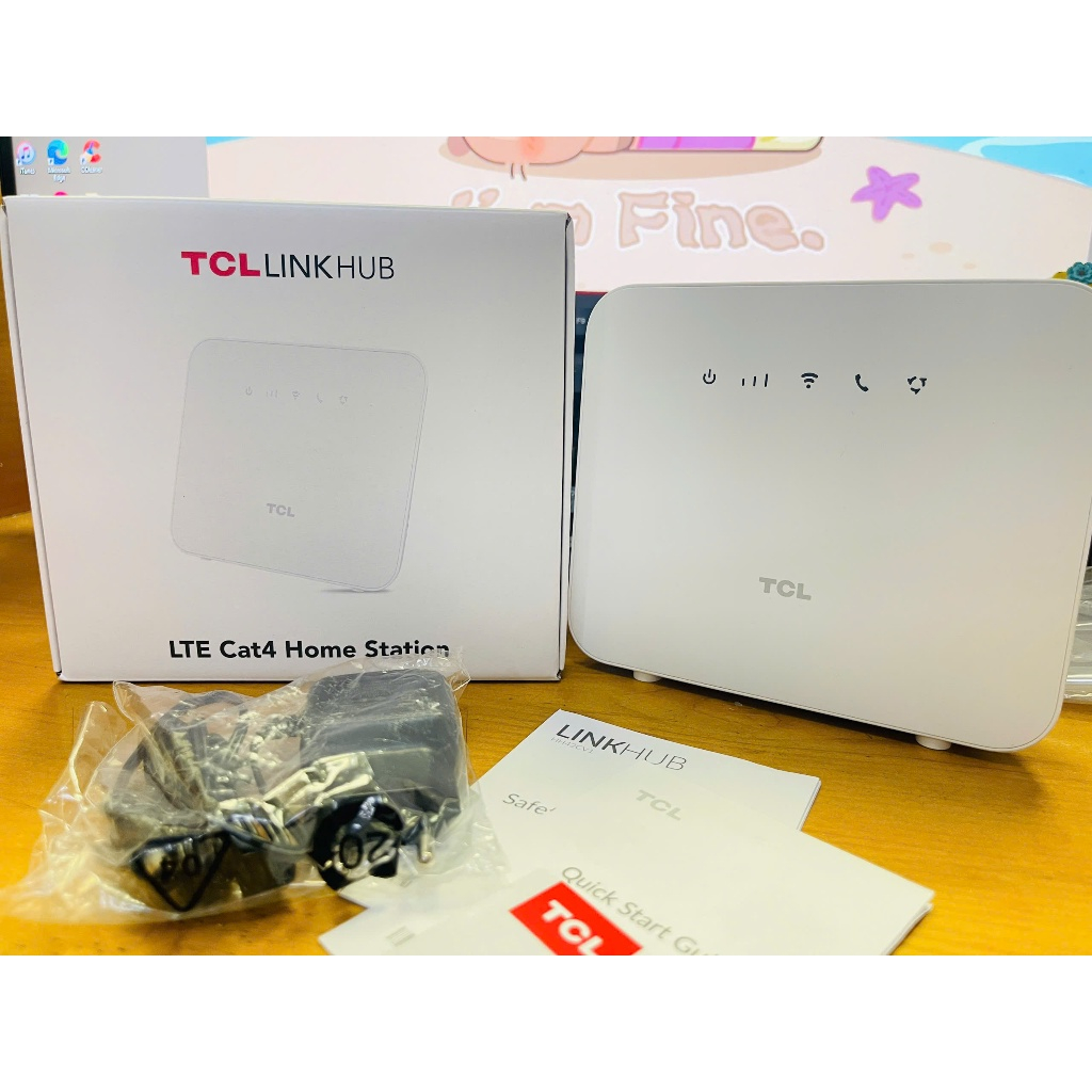 Tcl LinkHub 3G/4G LTE Cat4 Home Staion 300Mb Sim Plug Wifi Router - TCL HH42C - Free antenna ...