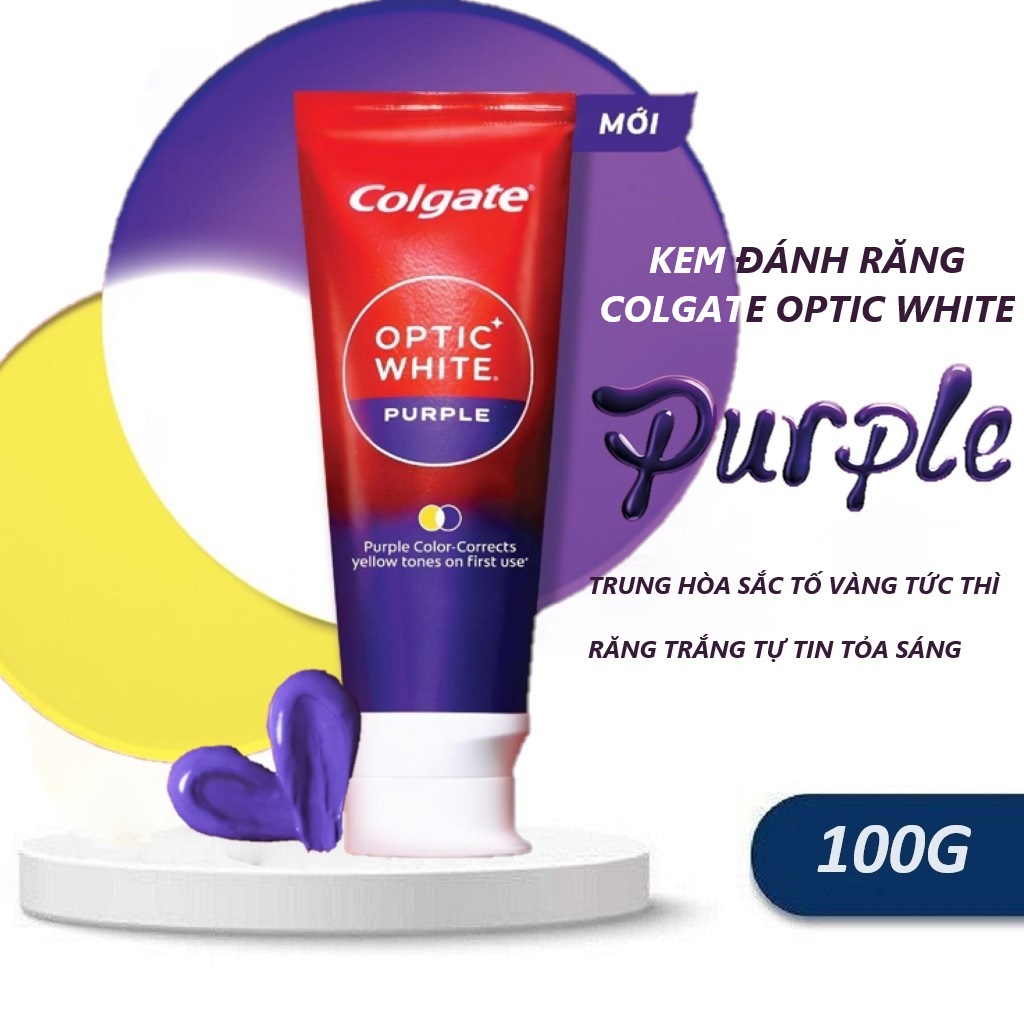 Colgate Optic White Purple Instant Whitening Toothpaste 100g ...