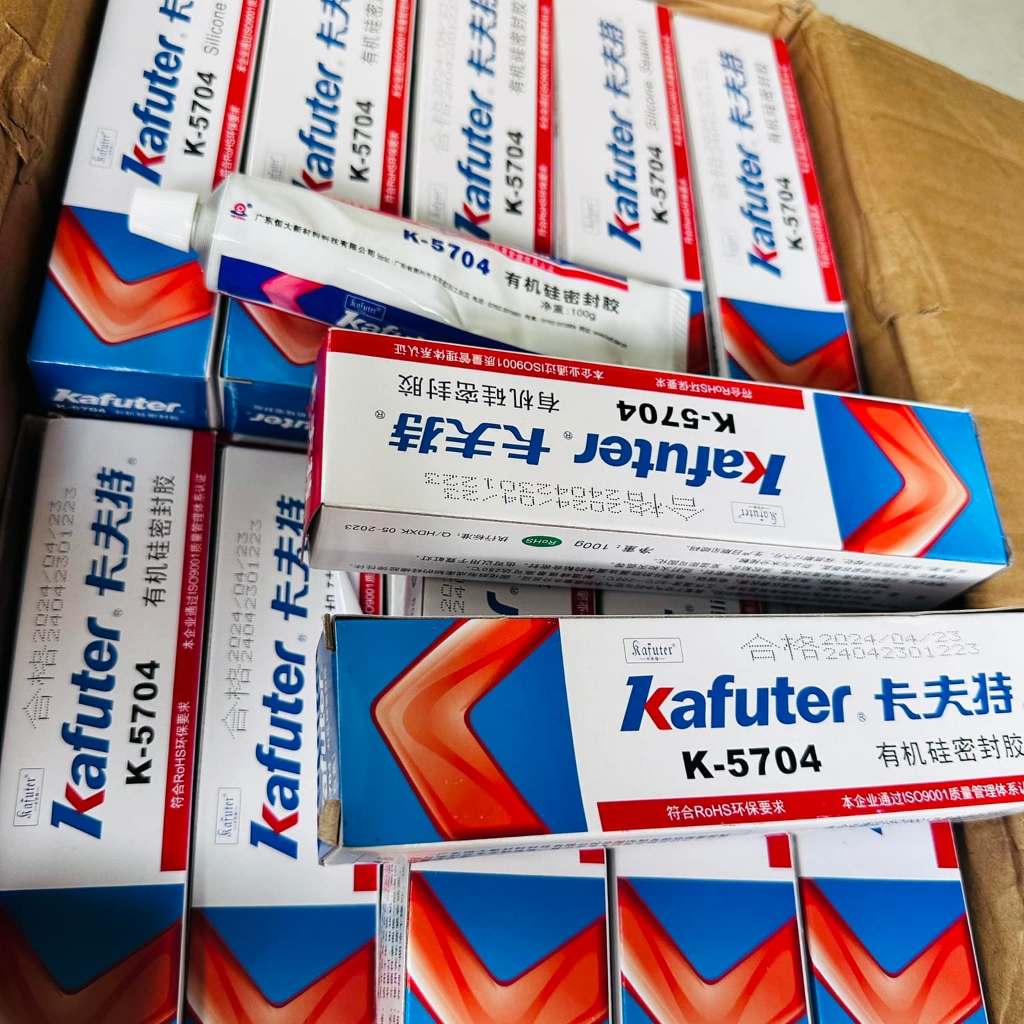 KAFUTER 5704 ADHESIVE 100G HARD MILK COLOR SILICON FOR LONG-LASTING AIR ...