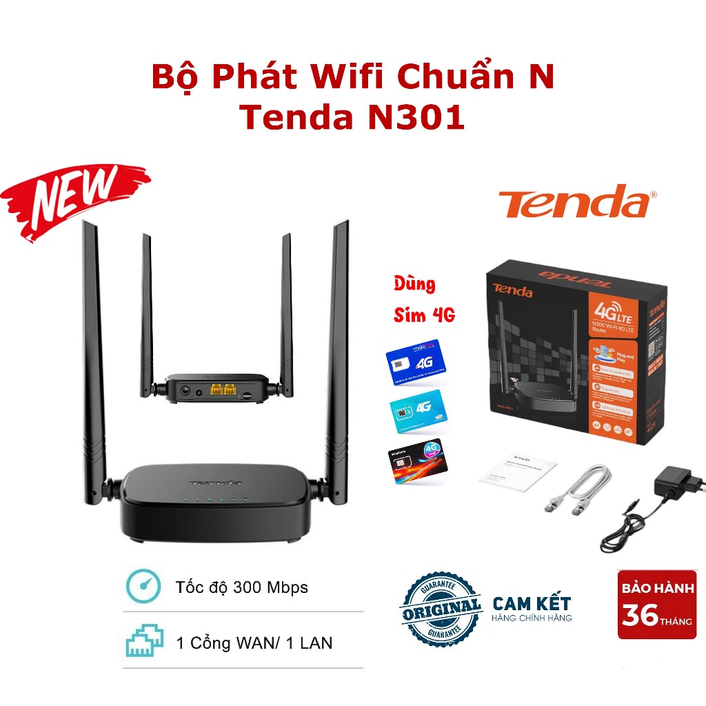 Tenda 4G05 4G 300Mbps Wifi Router - Wifi Router using 4G sim card with ...