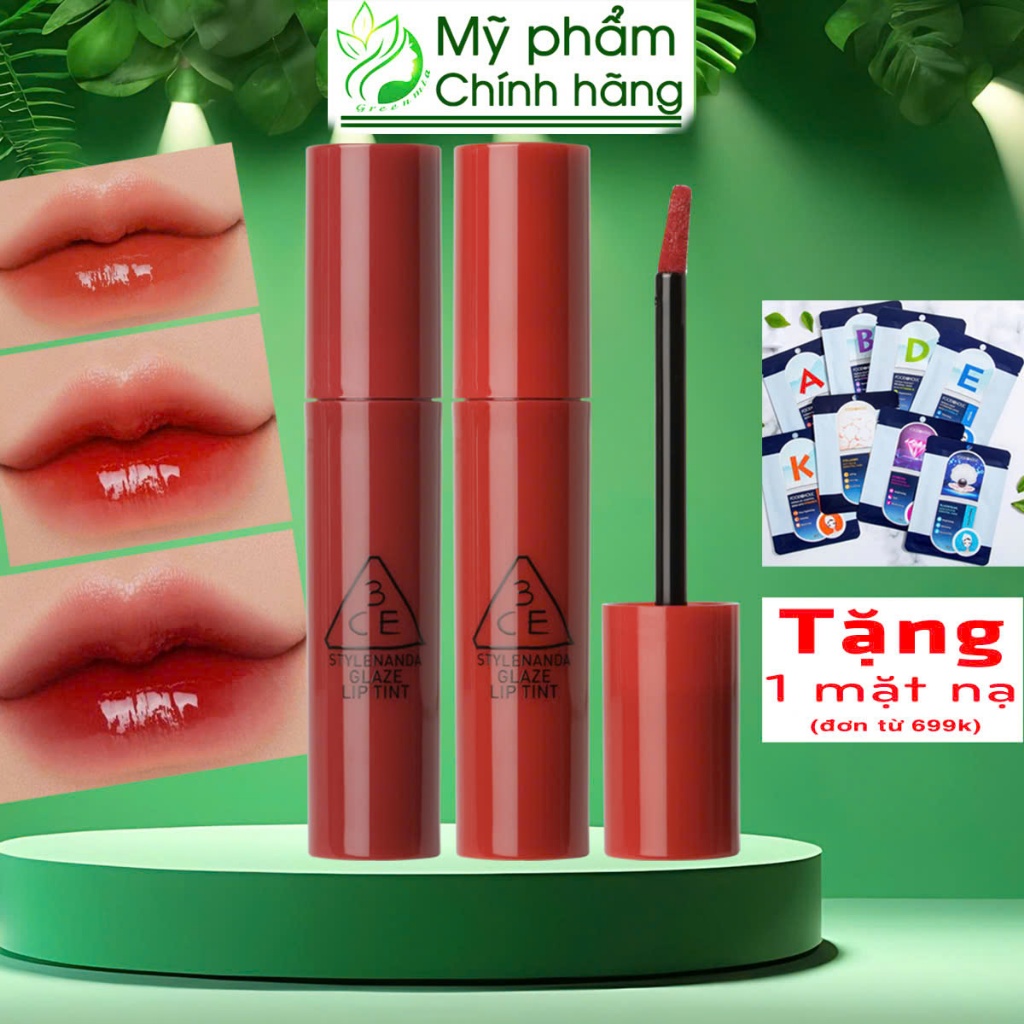 3ce GLAZE LIP TINT BREAK ME VINTAGE BOUQUET ROSE PINK NEW MOTION 5g ...
