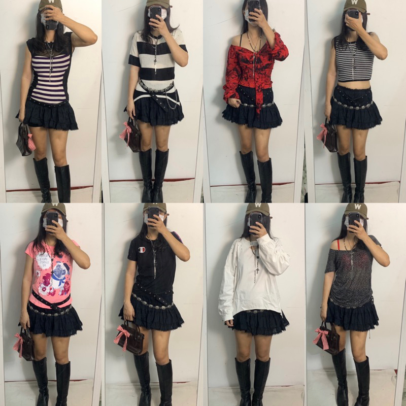 Thrift 2hand pass clearance selection dark coquette gothic punk rock ...