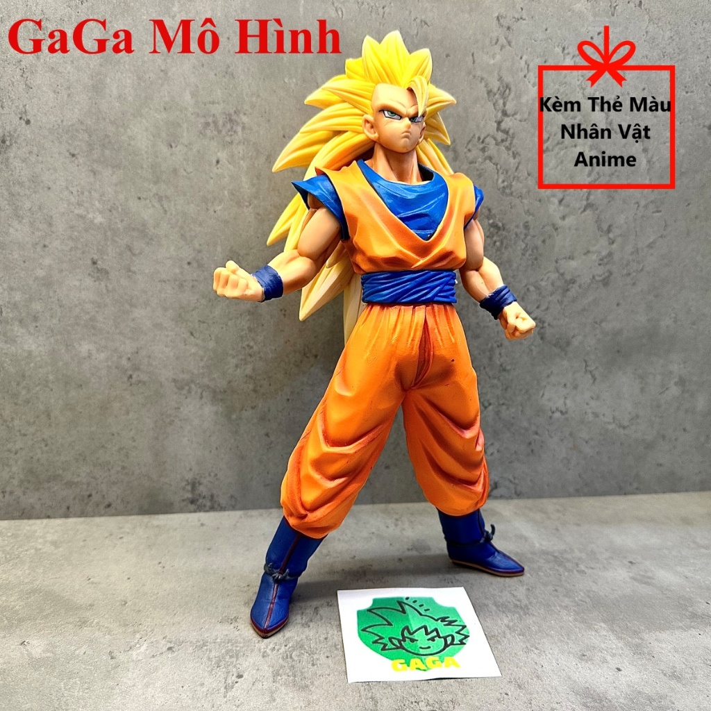Extremely sharp 28cm tall Goku SSJ3 DragonBall model - GaGaMoHinh ...